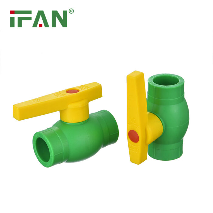 Green PPR Ball Valves - www.ifanpvc.com